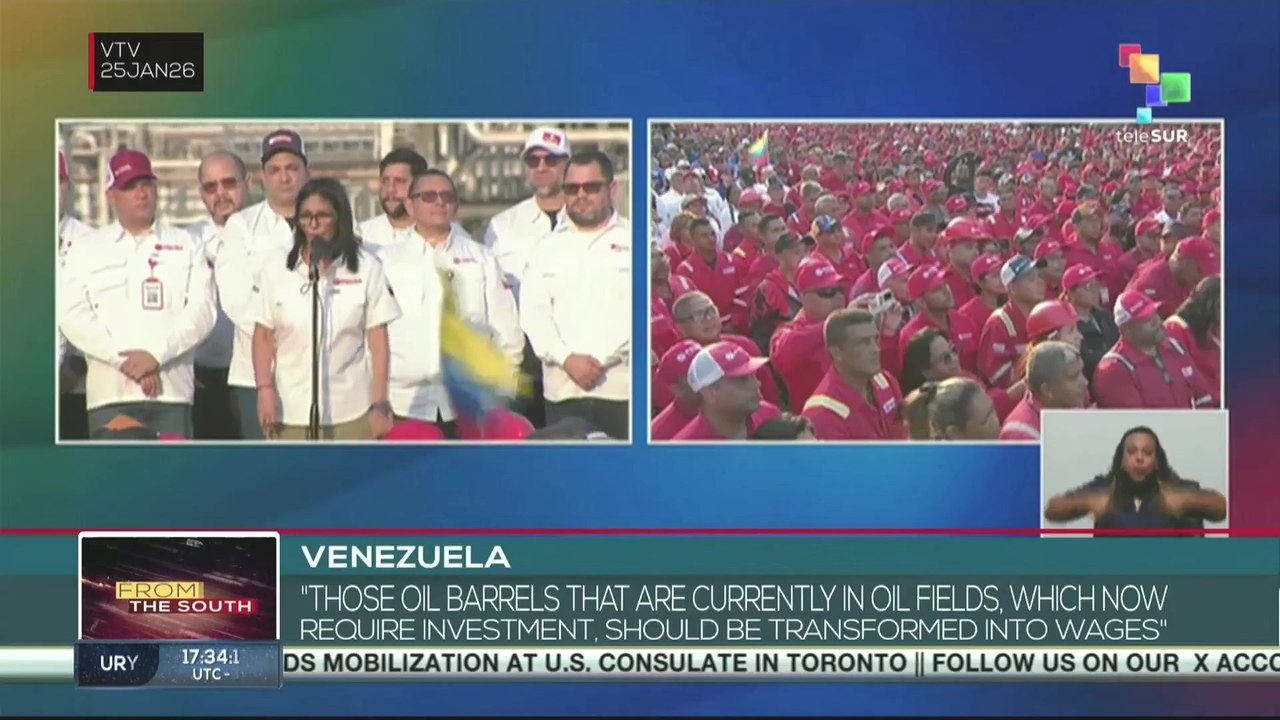 Delcy Rodríguez: “Those oil should be transformed into wages” - video ...