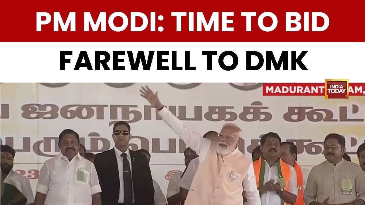 PM Narendra Modi Kicks Off NDA Campaign In Tamil Nadu; Hits Out At ...