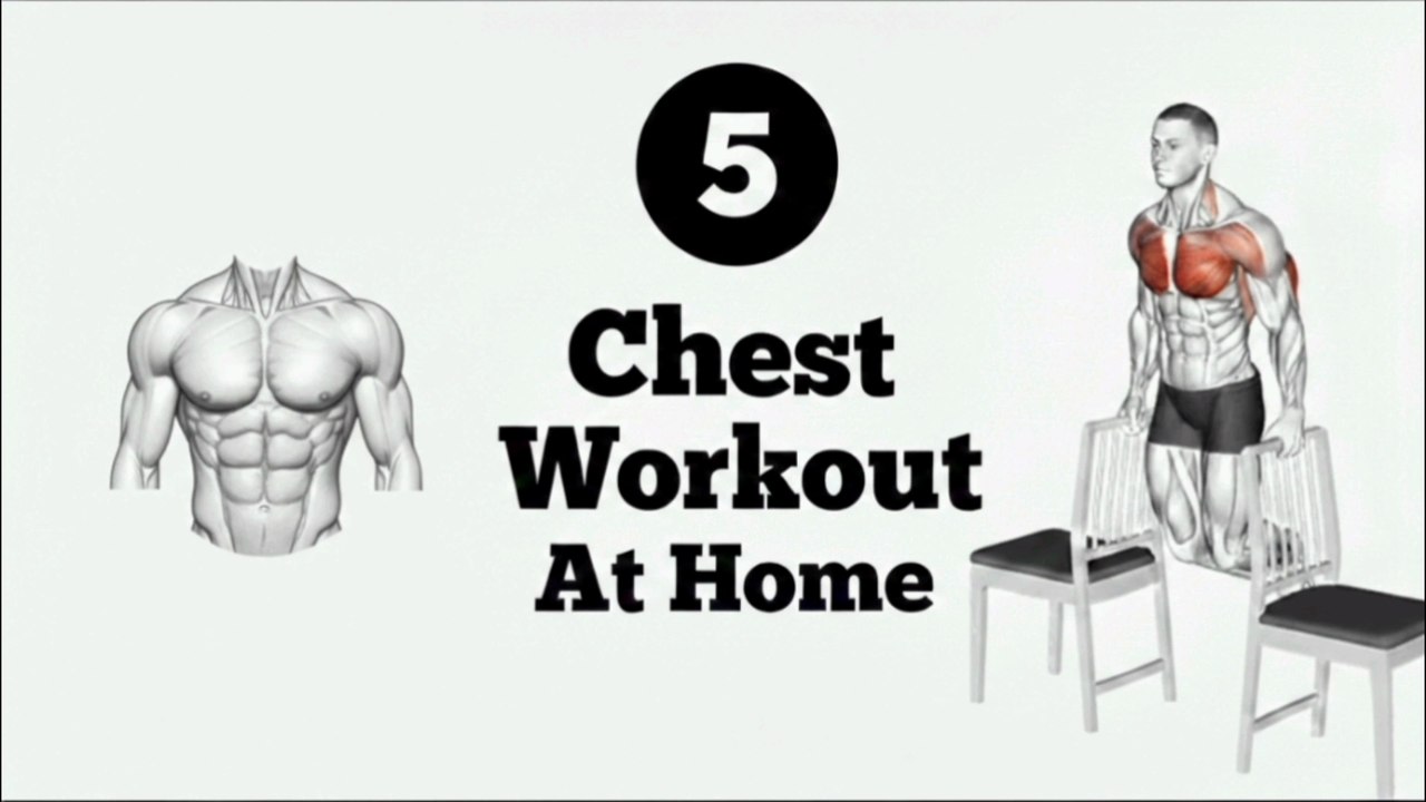 Home Chest Workout: 5 Effective Exercises for Muscle Growth! - video ...