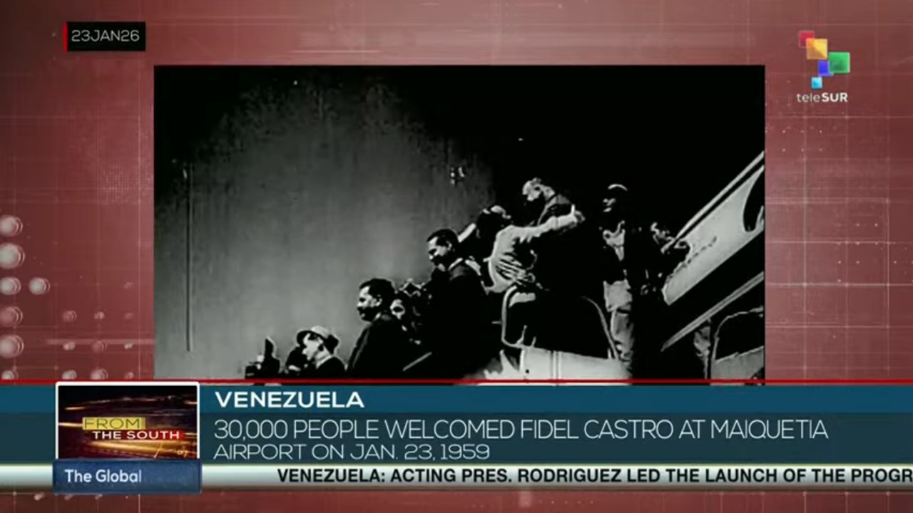 Venezuela | 30,000 people welcomed Fidel Castro at Maiquetia Airport on ...