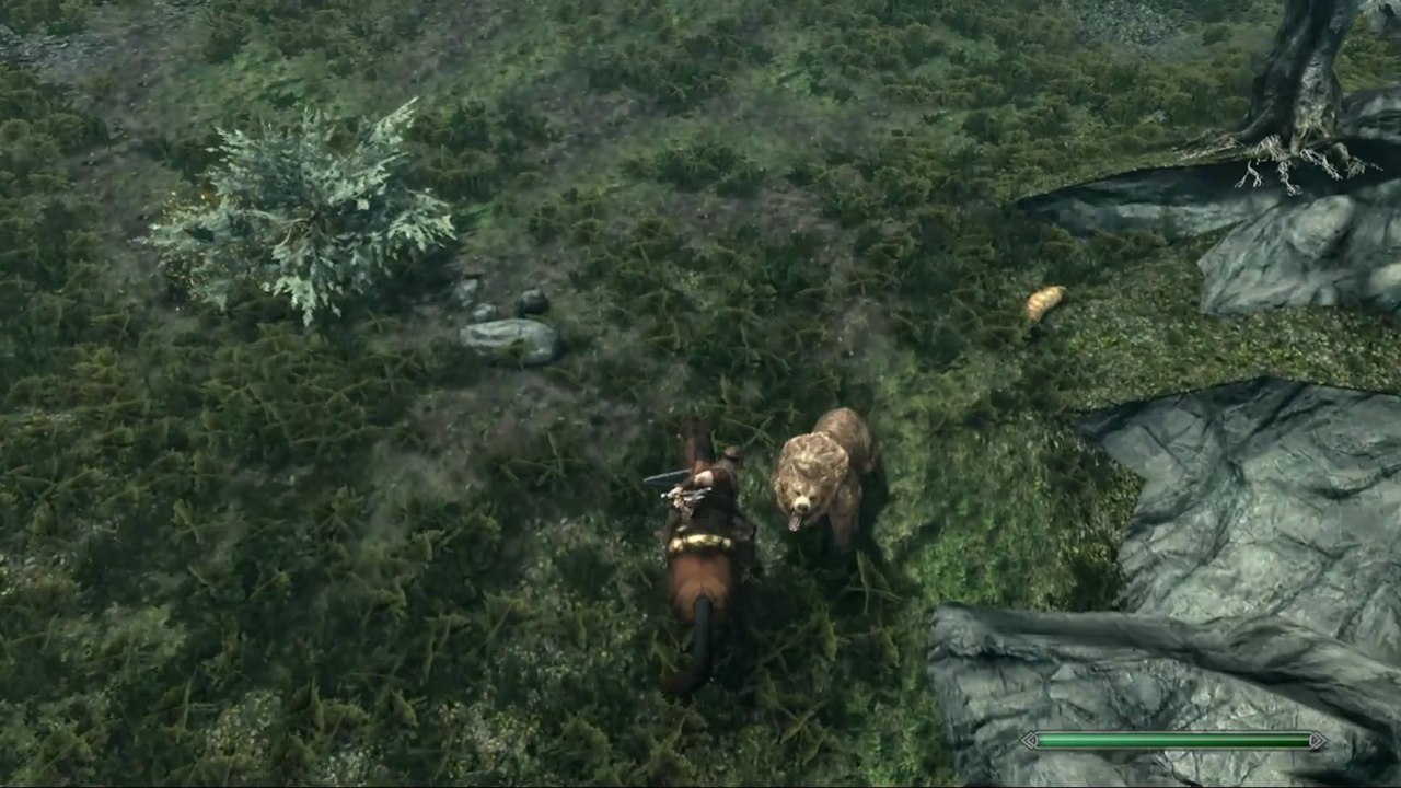 Skyrim Gameplay: Intense Horseback Axe Fight vs Bear - video Dailymotion
