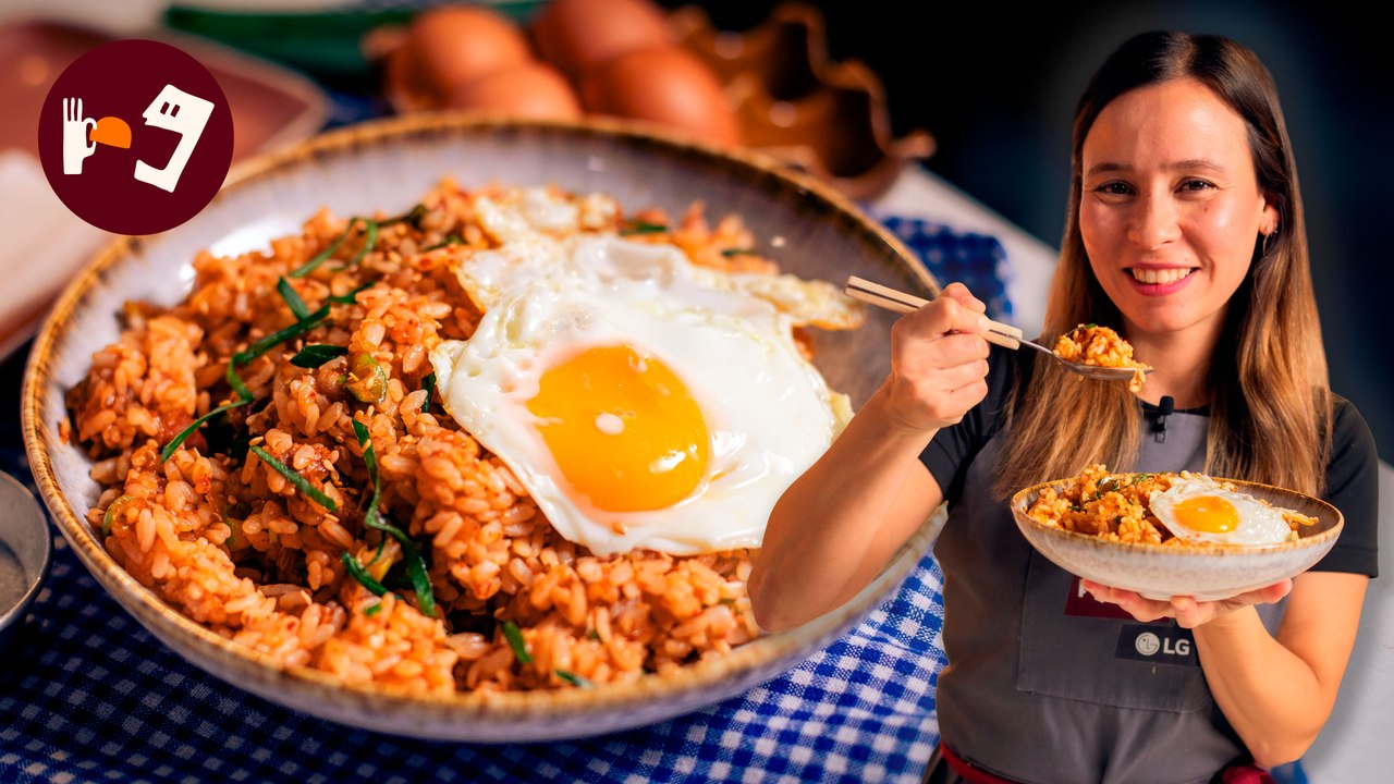 Receta del arroz frito coreano por excelencia: Kimchi bokkeumbap 🤤 ...