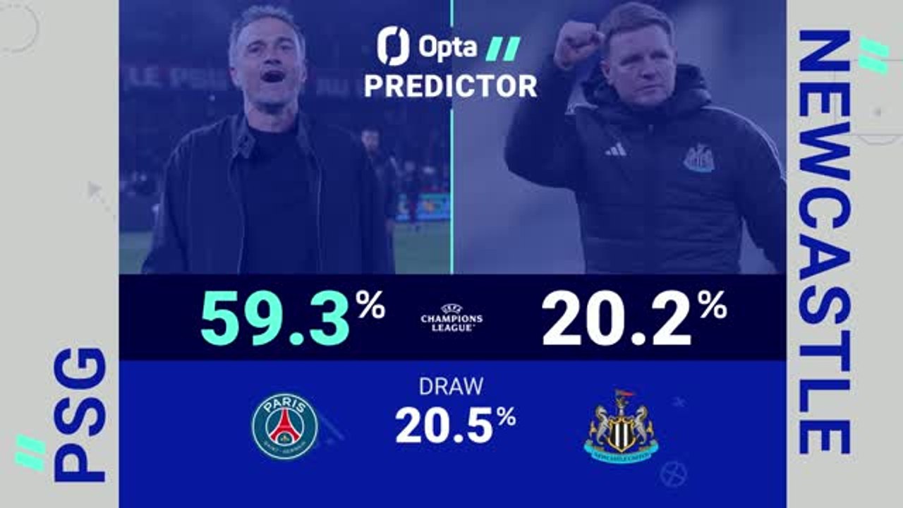 PSG v Newcastle - Opta Predictor - فيديو Dailymotion