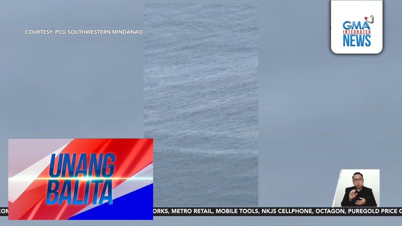 Oil sheen o manipis na langis, namataan sa bahagi ng dagat kung saan ...