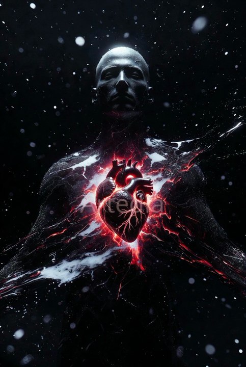 NFT Anatomy of Nothingness The Glowing Heart in the Body of Shadows A ...