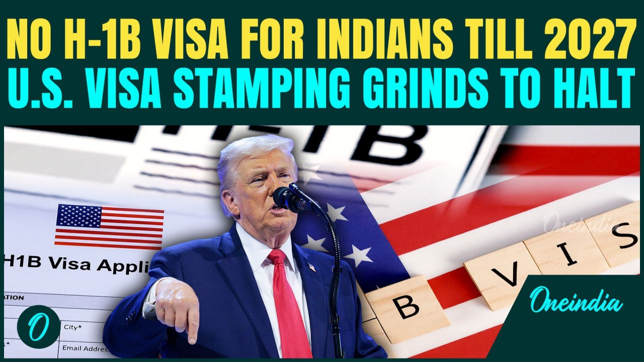 BREAKING: Trump SHUTS DOOR on Indians, FREEZES H-1B Visa Stamping Until ...