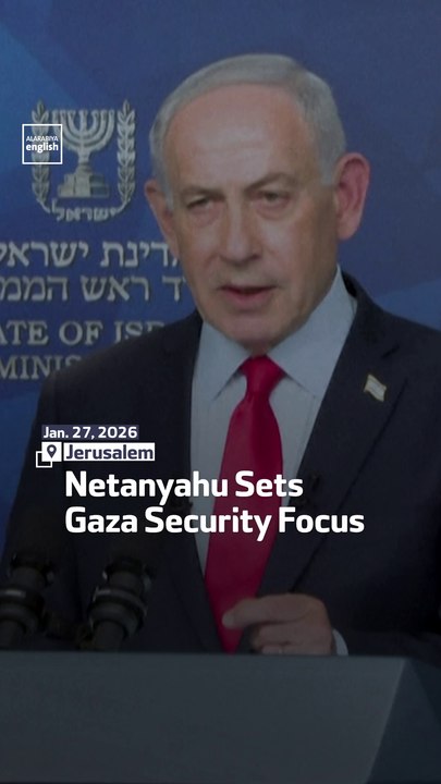 Netanyahu Sets Gaza Security Focus - video Dailymotion