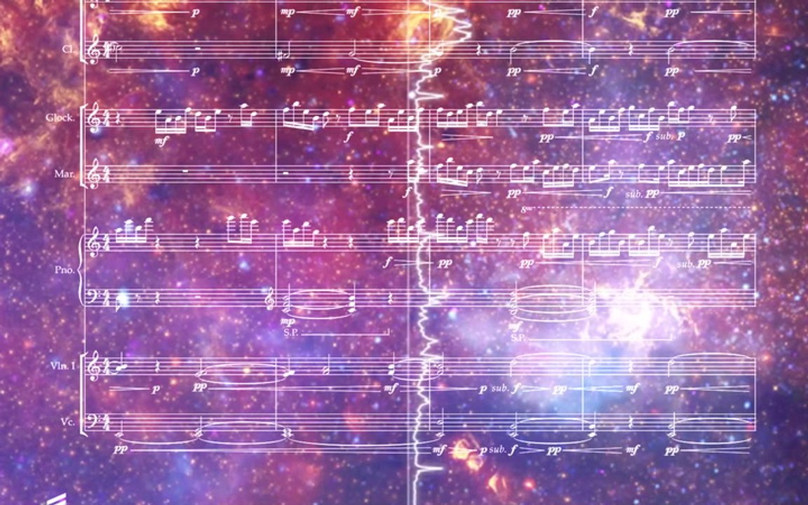 How A Galactic Center Sonification Was Turned Into Sheet Music - video ...