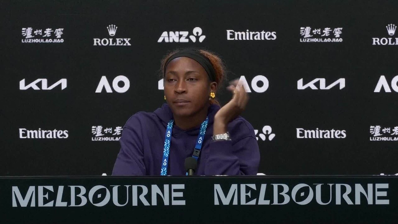 "Only private place we have is the locker room" Gauff after post match ...