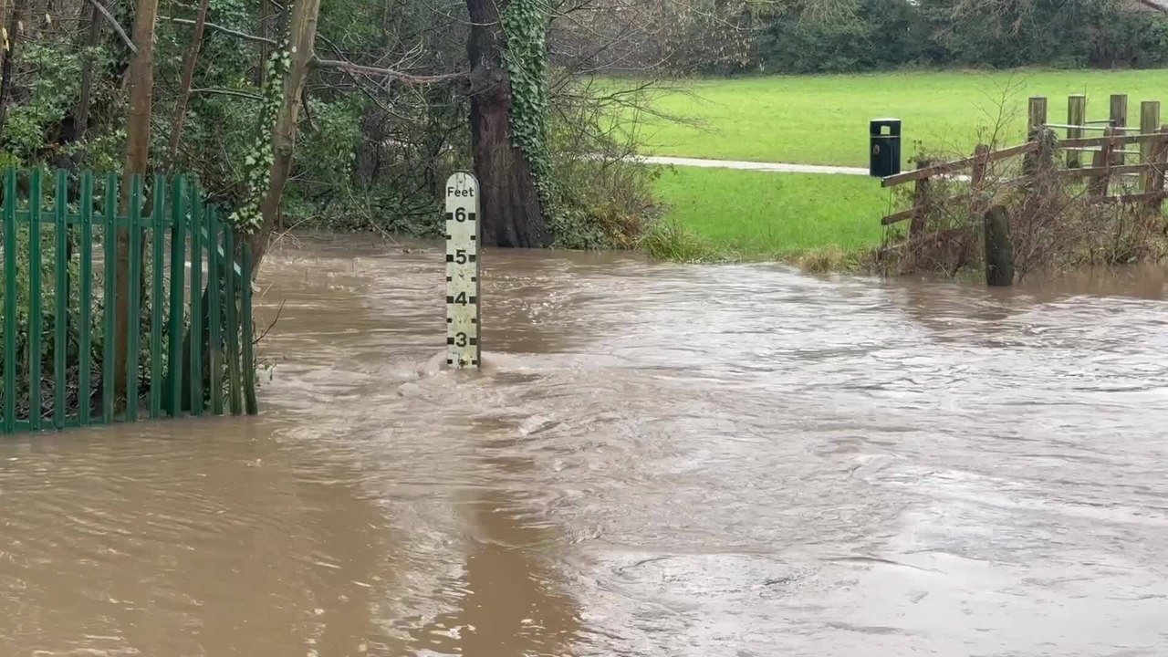 High water levels seen in West Midlands as Storm Chandra hits UK ...