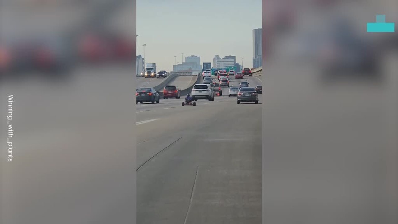 Crazy Moment Go Kart Driver Merges With Highway Traffic - video Dailymotion