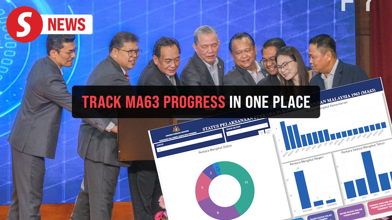 Govt unveils dashboard tracking MA63 progress - video Dailymotion