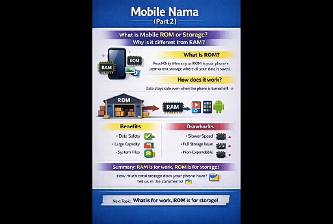 Mobile Nama (Part 2): What is Mobile ROM? Why is it Different from RAM ...