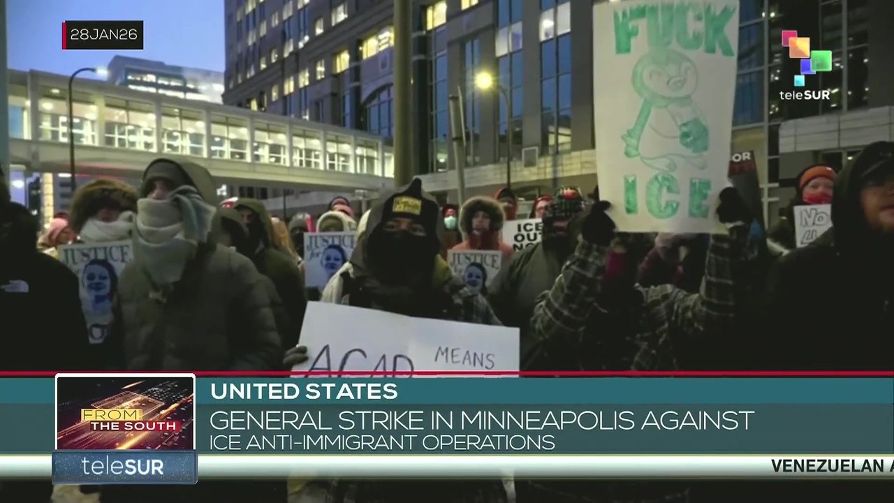 General strike in Minneapolis against ICE anti-immigrant operations ...