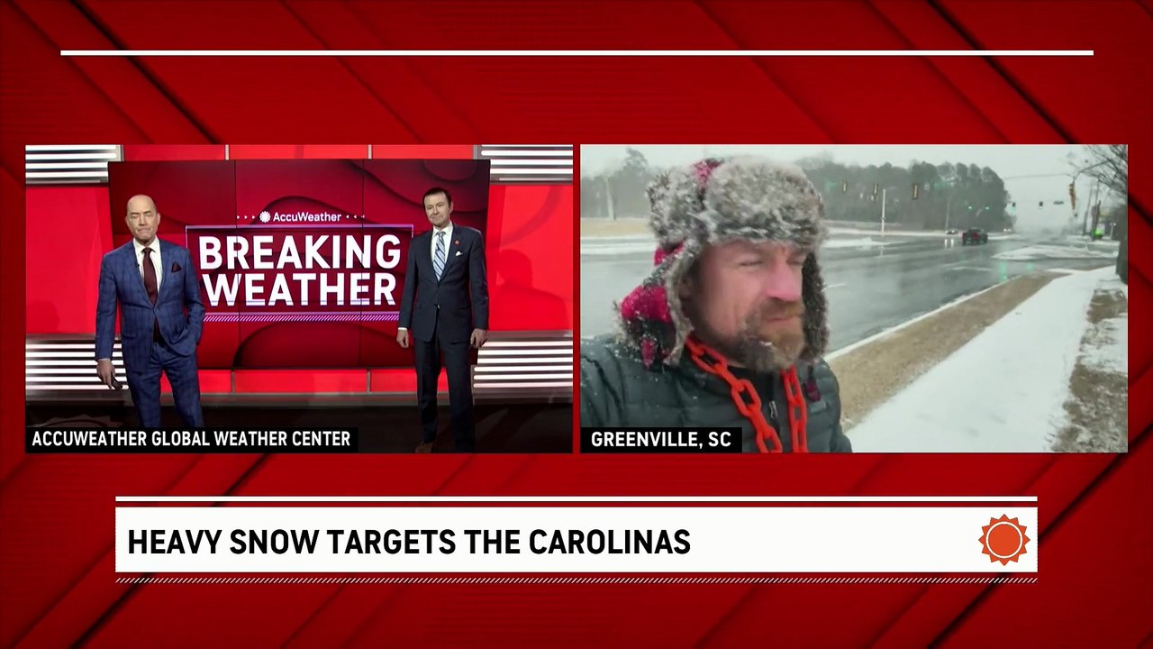 Heavy snow targets the Carolinas - video Dailymotion