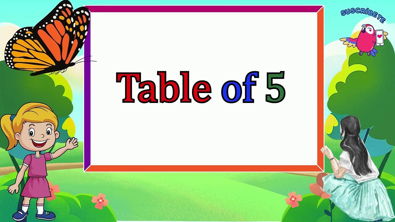 Table of 5 _ Multiplication Table of 5 _ 5 ka Table _ 5 ka Pahada ...