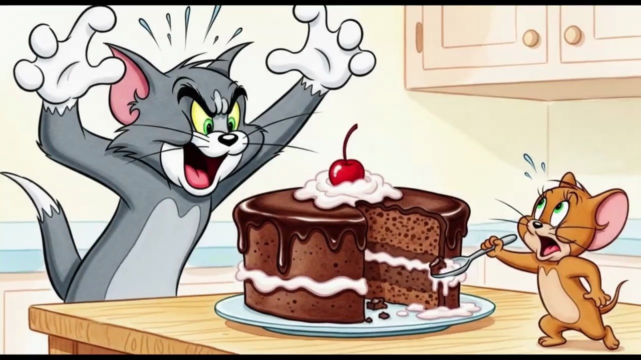 Tom & Jerry Epic Cream Pie Chase! You Won't Believe What Happens ...