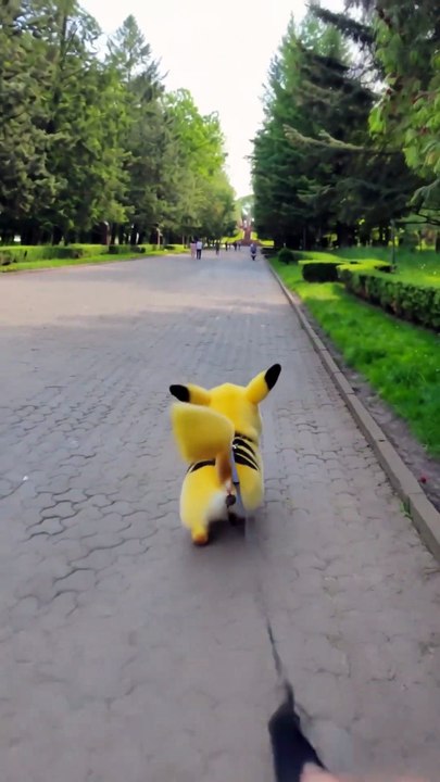 Walking my Pikachu like a dog! ⚡️ Cute Morning Walk - video Dailymotion