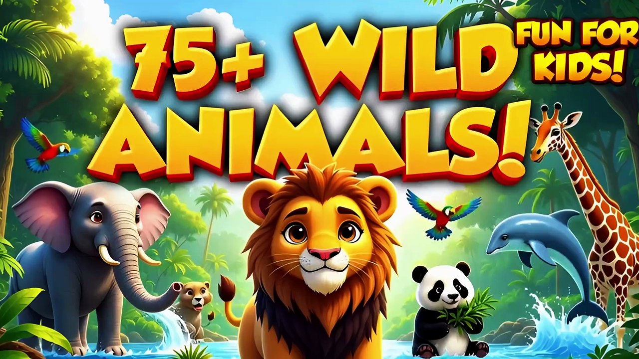 75+ Wild Animals for Kids 🦁 | Learn Animal Names & Sounds - video ...