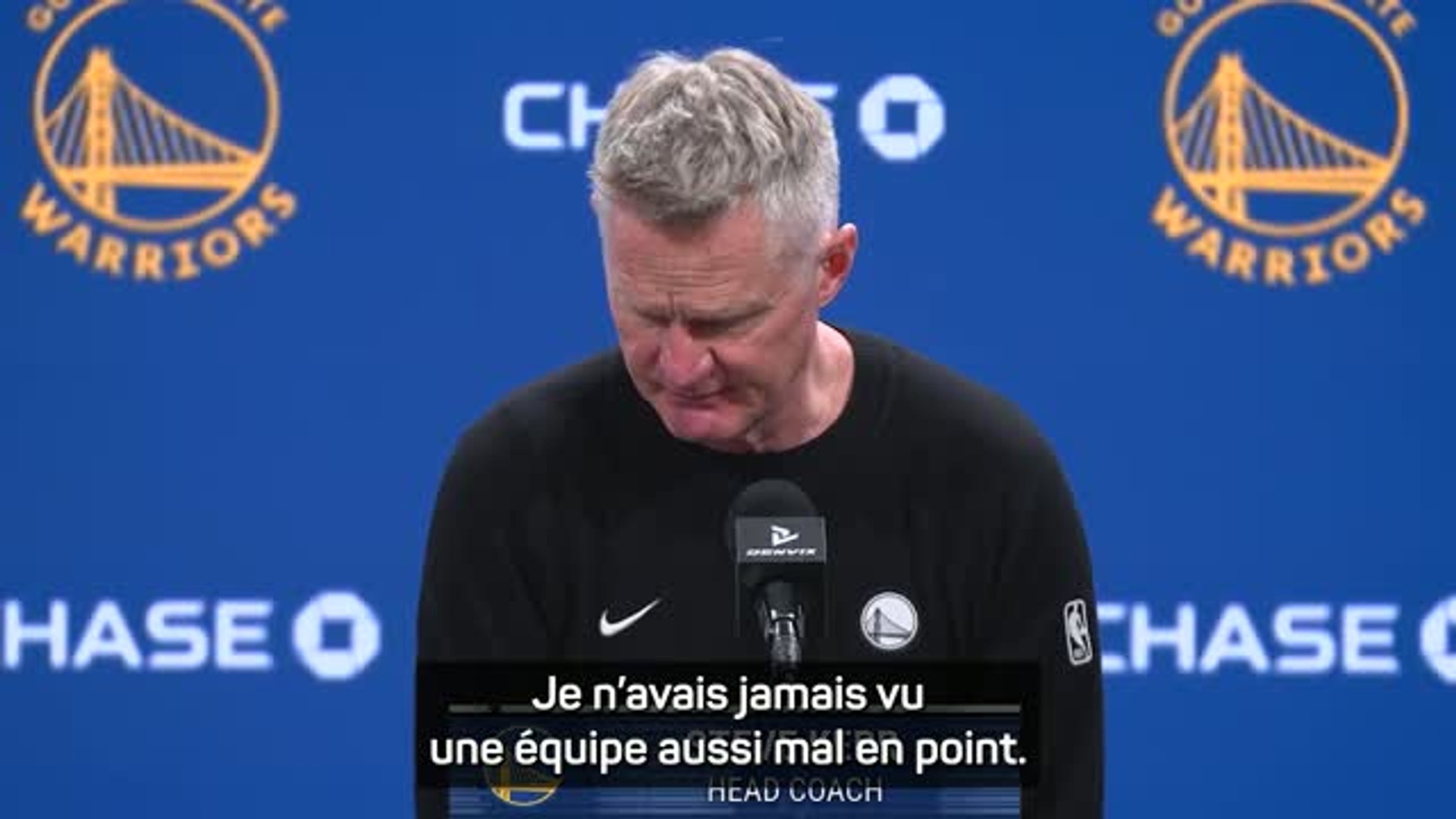 NBA - Steve Kerr : "Je n’avais jamais vu une équipe aussi mal en point ...