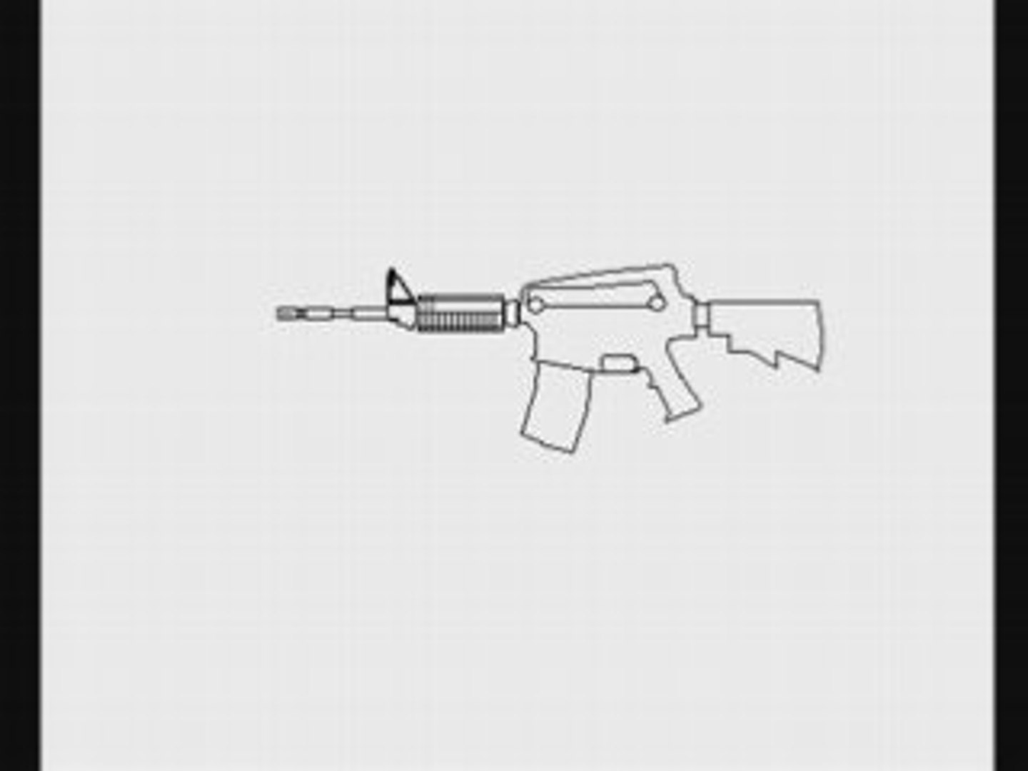 How To Draw A M4a1