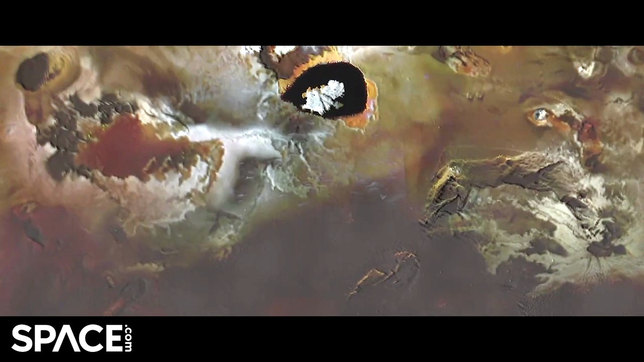 Animation From Spacecraft Data: Fly Over A Mountain And Lava Lake On ...
