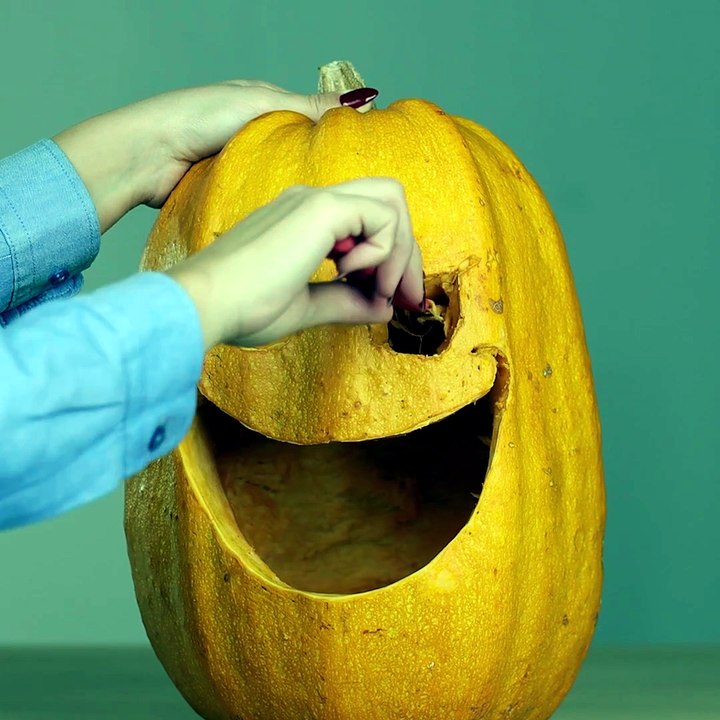 DIY Halloween pumpkin with an extra spooky twist🎃 - video Dailymotion
