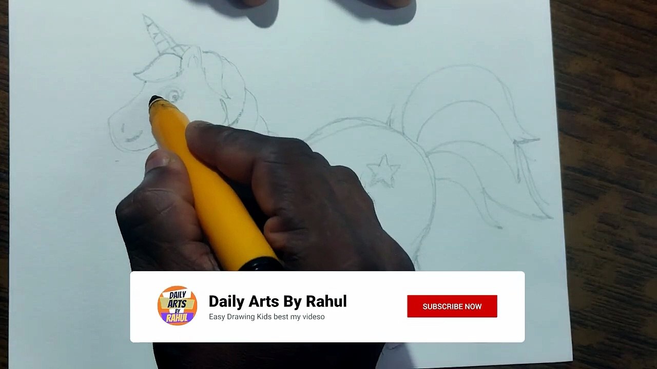 How to Draw Unicorn Drawing For Kids Step by step _ Coloring Page and ...