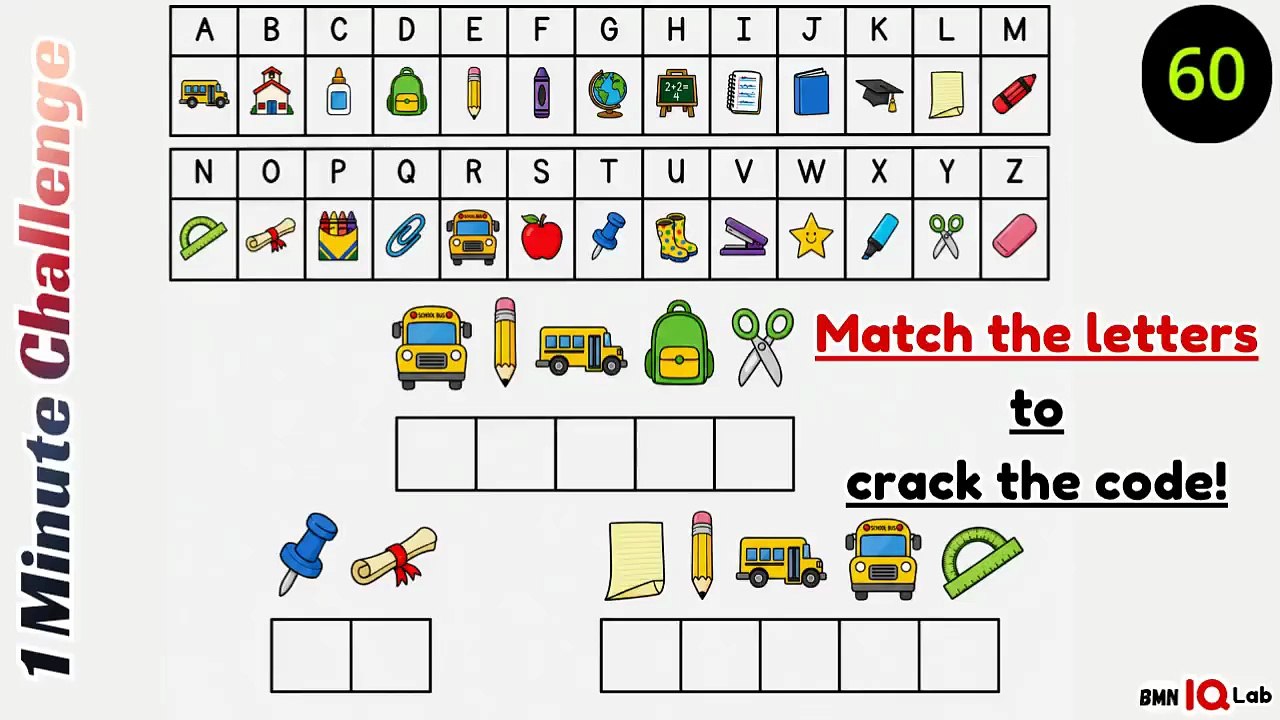 #SmartPeopleOnly ️🤓 Match the letters to crack the code! 🔐 - video ...