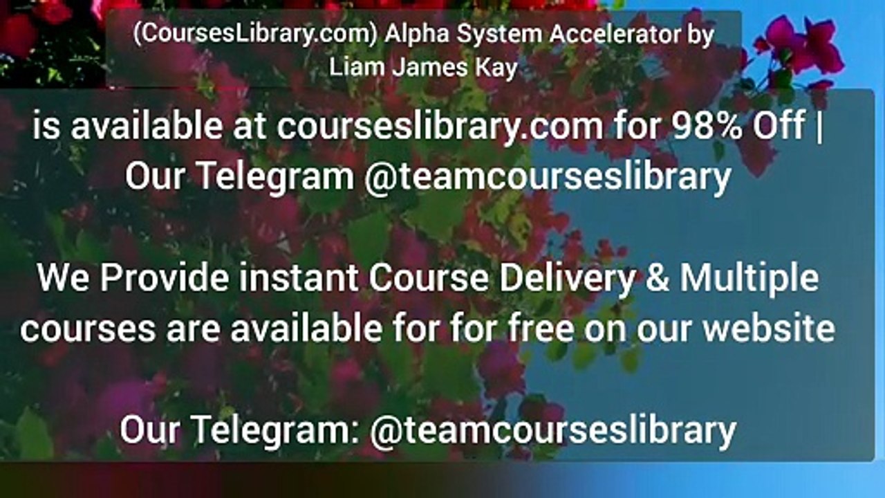 Alpha System Accelerator by Liam James Kay - video Dailymotion