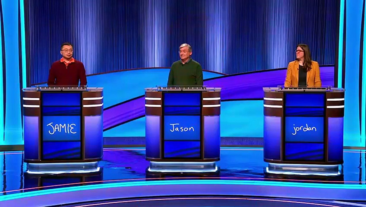Jeopardy - Season 43 - Episode 56： Jamie Ding, Jason Snell, Jordan ...
