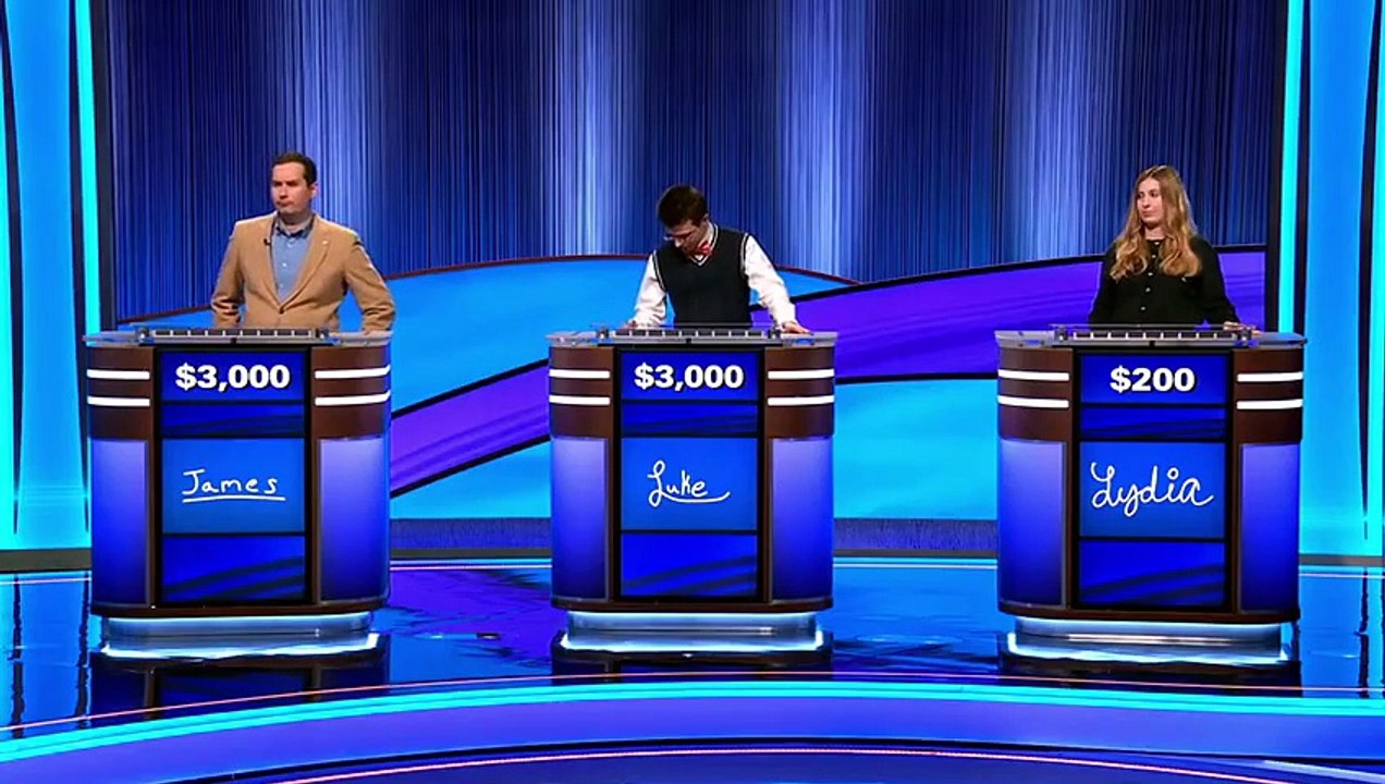 Jeopardy - Season 43 - Episode 51： James Denison, Luke Henson, Lydia ...