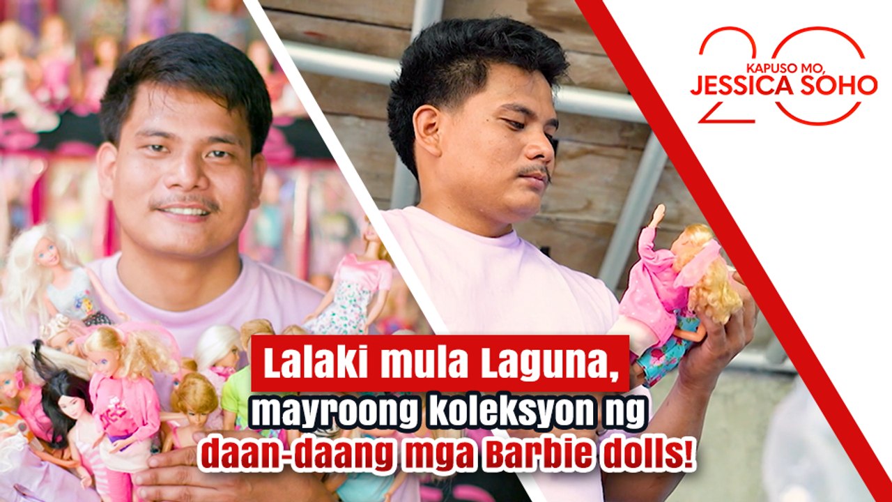 Lalaki mula Laguna, mayroong koleksyon ng daan-daang mga Barbie dolls ...