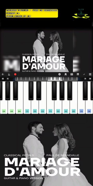 Mariage d'Amour - Paul de Senneville | Piano Cover By DJ | Pianist DJ ...