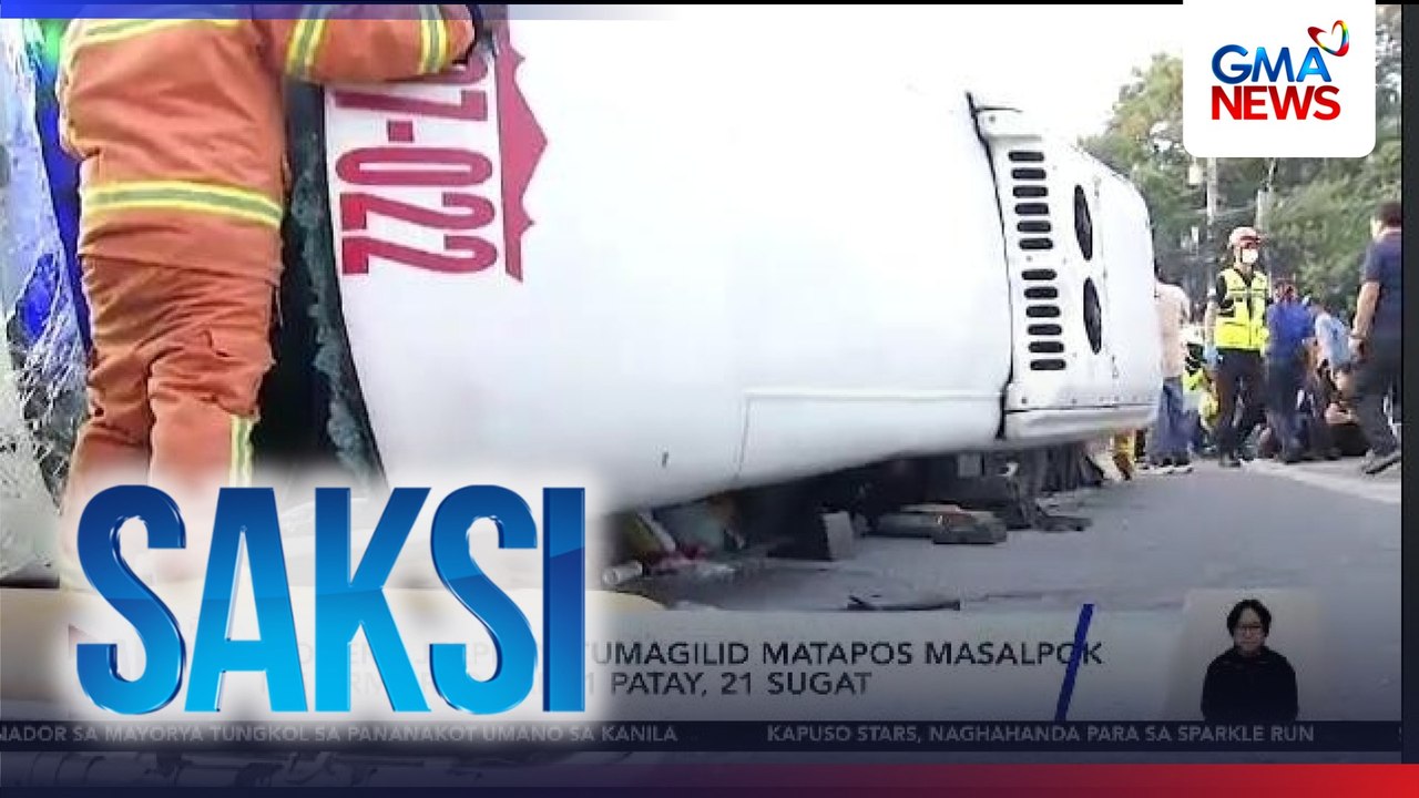 Modern jeepney, tumagilid matapos masalpok ng armored van; 1 patay, 21 ...