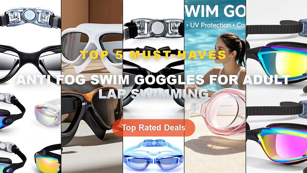 Cheap & Best Anti Fog Swim Goggles For Adult Lap Swimming Unboxing ...