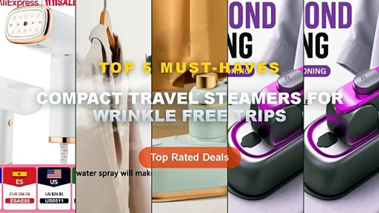 Cheap & Best Compact Travel Steamers For Wrinkle Free Trips Unboxing ...