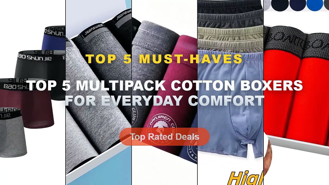 Top 5 Best Top 5 Multipack Cotton Boxers For Everyday Comfort Must