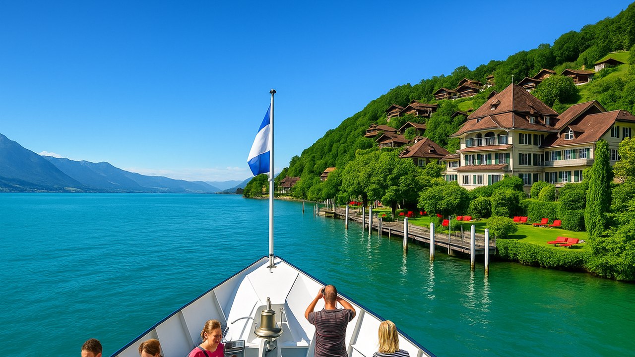 Scenic Boat Tour On Switzerlands Thunersee A Relaxing Journey
