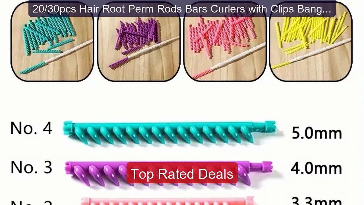 20/30pcs Hair Root Perm Rods Bars Curlers with Clips Bangs ... -- Top ...