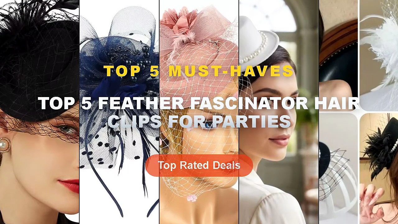 Top 5 Feather Fascinator Hair Clips For Parties: Top 5 Best Sellers ...