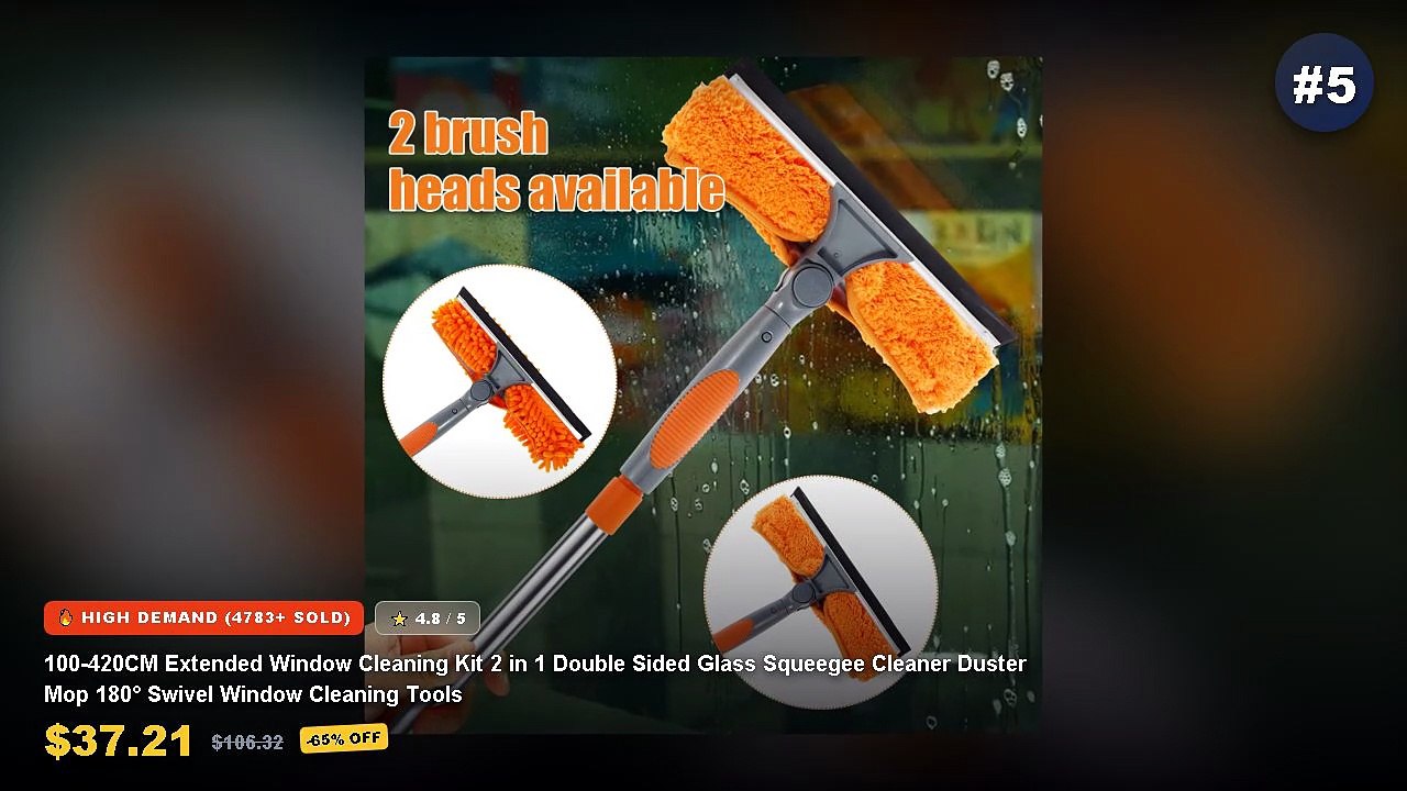 Top 5 Extendable Glass Cleaning Brushes And Squeegees: Top 5 Best ...