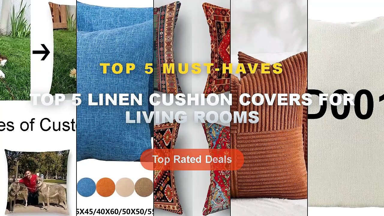 Top 5 Linen Cushion Covers For Living Rooms: Top 5 Best Sellers - 45CM ...