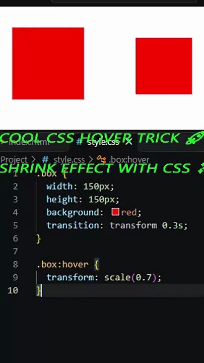 HTML & CSS Hover Effect in 30 Seconds - video Dailymotion