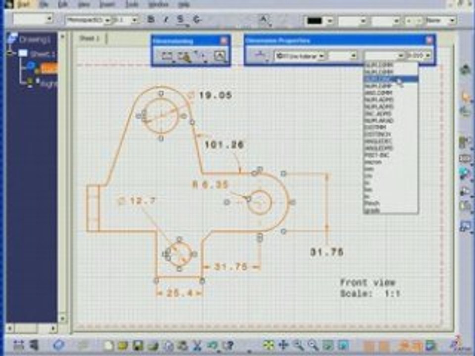 CATIA V5 DRAWING - -Basic Dimension - video Dailymotion