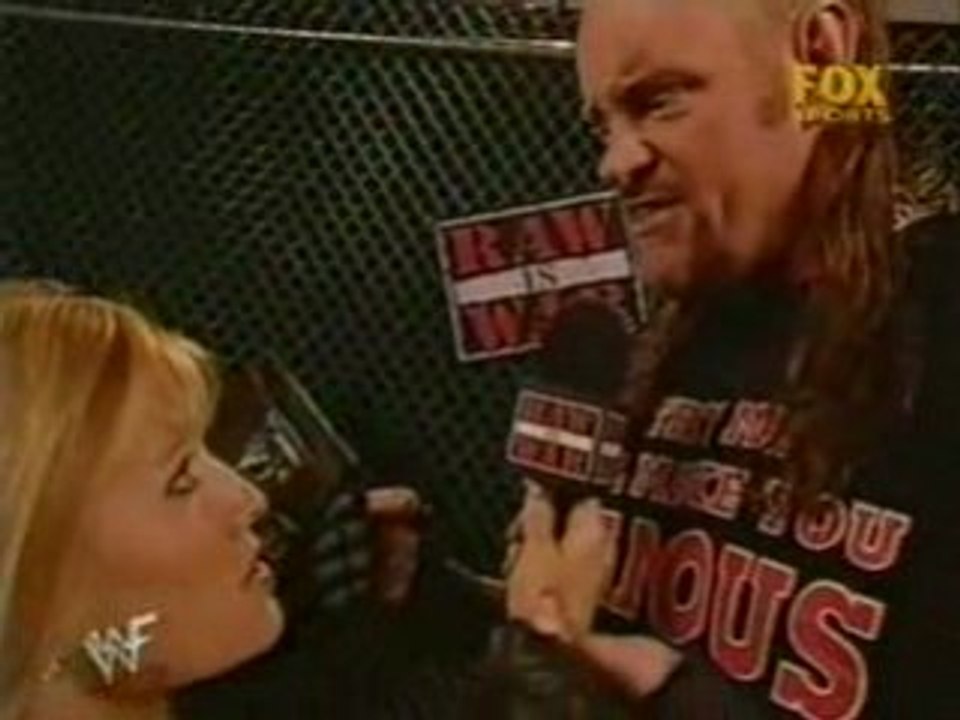 Undertaker interview at Raw April 30, 2001 - فيديو Dailymotion