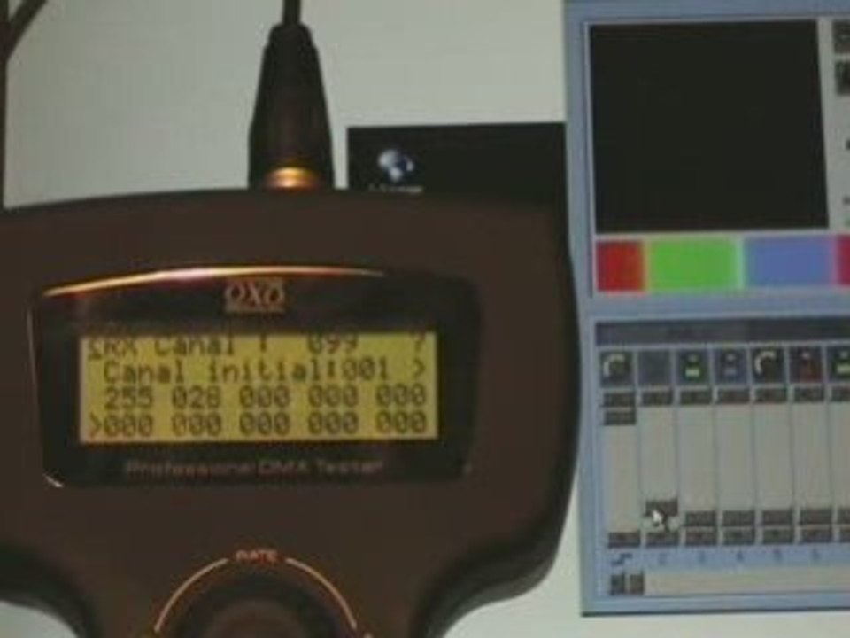 Testeur DMX OXO en réception - Vidéo Dailymotion