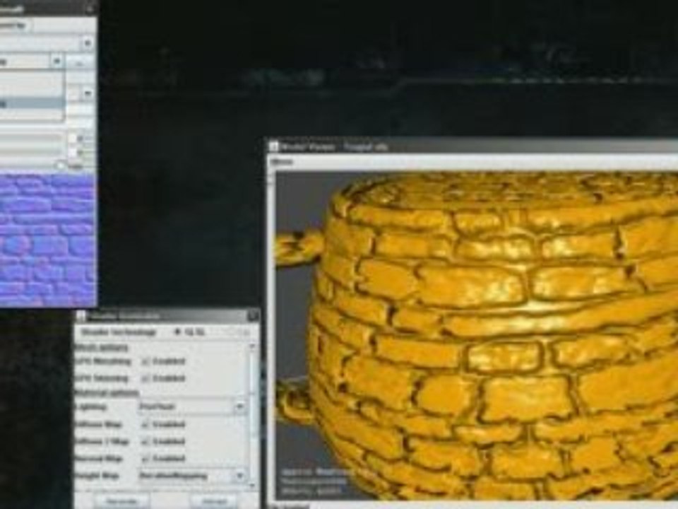 Model Viewer - Normal mapping & Parallax - Vidéo Dailymotion
