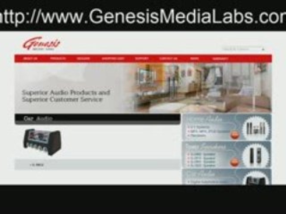 Genesis Stereo Systems, Genesis Home Theatres, Genesis Media - video ...