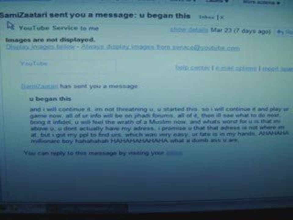 Sami Zaatari's Illegal Death Threats - video Dailymotion